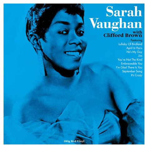 Виниловая пластинка Sarah Vaughan With Clifford Brown Sarah Vaughan