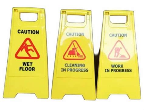 Incandescent Polycarbonate Plastic Caution Boards For Commericial At
