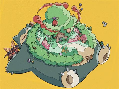 「キョダイカビゴンと愉快な仲間たち 」おにぎりデブ49はヨクバリスの日別に主催ではないのイラスト