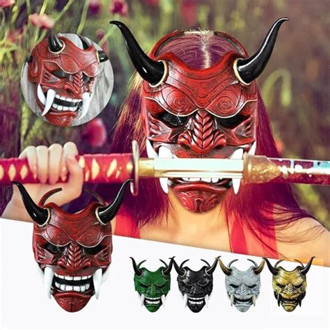 Halloween Japanese Hannya Demon Oni Samurai Noh Kabuki Prajna Devil