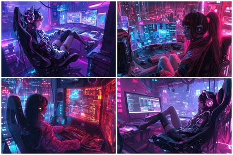 Anime Gamer Girl Graphic By Background Graphics Illustration · Creative Fabrica