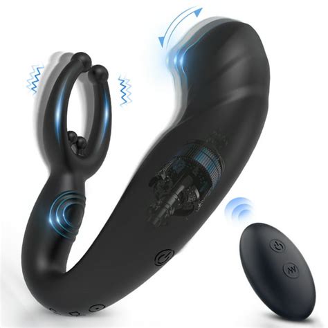 Lubisey Wiggling Anal Vibrator Prostate Massager With Penis Ring 9