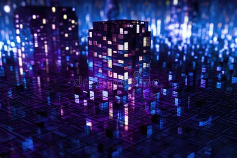 Extreme Close Up Of Illuminated Led Screen Pixels Stock Illustration