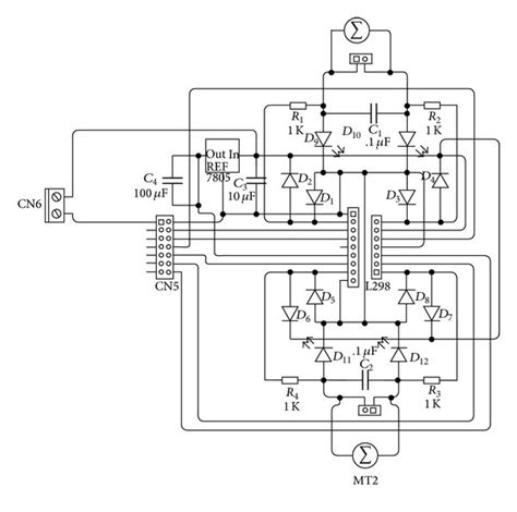 A Schematic Design Of Motor Driver Circuit B Developed Motor Download Scientific Diagram
