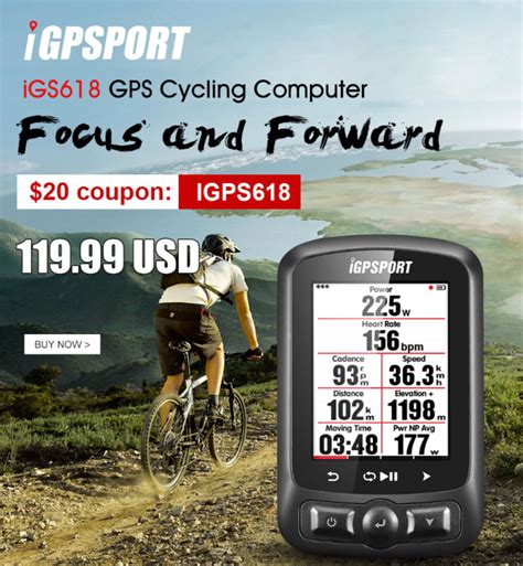iGPSPORT IGS618 GPS Cycling Computer, Only $119.99 - TOMTOP BLOG