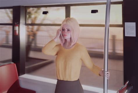 Girl In Tram CGTrader