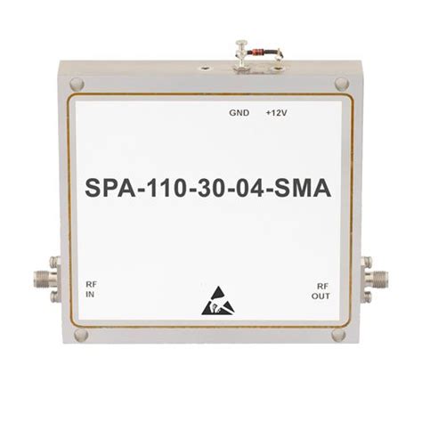 High Power Gaas Amplifier At 4 Watt P1db Operating From 8 5 Ghz To 11 Ghz With 45 Dbm Ip3 Sma