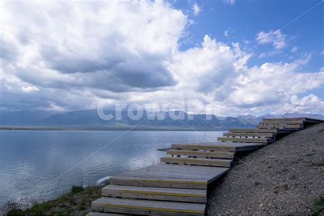하늘 구름 먹구름 호수 계단 사진 이미지 일러스트 캘리그라피 디코이작가