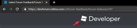 Devforum Blue Logo On Header Forum Features Developer Forum Roblox