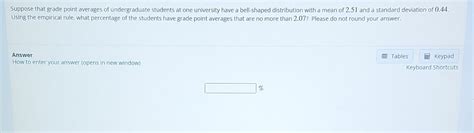 Solved Suppose That Grade Point Averages Of Undergraduate Chegg