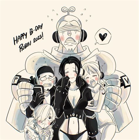 Nami Nico Robin Sanji Usopp And Franky One Piece Drawn By Rainboweem Danbooru