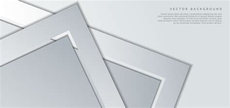 Banner Triangle Arrow Corner Gray Overlapping With Copy Space For Text Design Gray Background