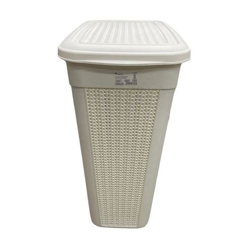 ΚΑΛΑΘΙ ΑΠΛΥΤΩΝ Slim ΛΕΥΚΟ 46x29x55cm 43lt Economy Shop