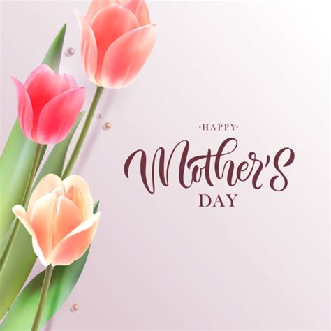 3300 Happy Mothers Day Tulips Stock Illustrations Royalty Free