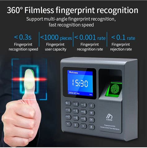 Portable Biometric Fingerprint Scanner Rfid Access Control System 1000