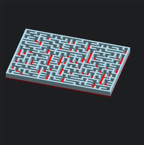Maze Map Openscad Script By Vendicar Decarian Download Free Stl