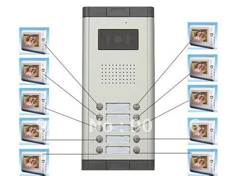 10 apartment building video door phone intercom system 520c2 10 v7c