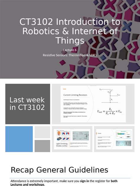 Lecture 6 Phy Computing Resistive Sensors Thermistors And Ldrs Pdf Electrical Resistance