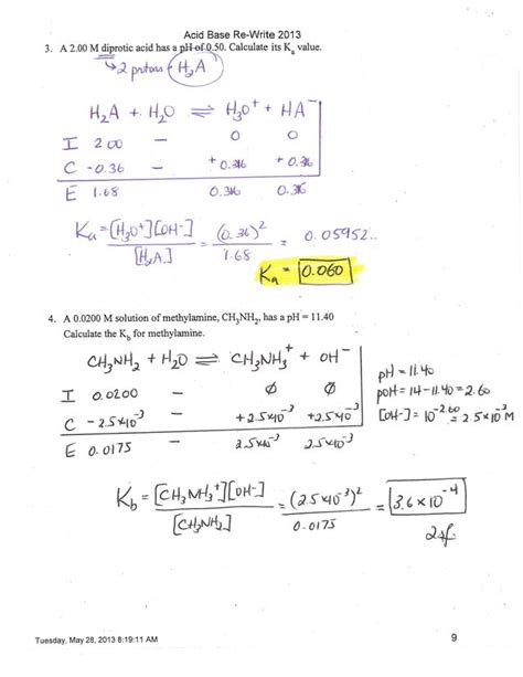 Acid Base Practice Test 4 Keypdfkkjkjk Pdf