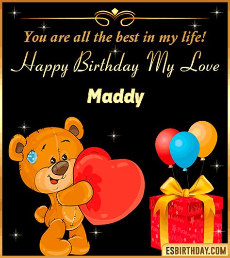 Happy Birthday Maddy  🎂 Images Animated Wishes【28 S】