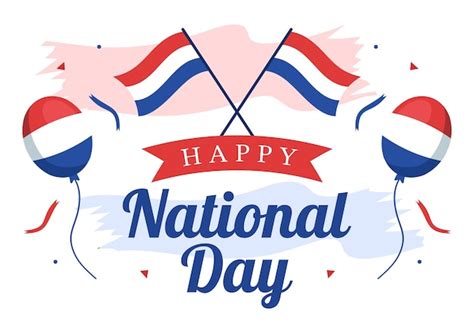 Premium Vector Happy Netherland National Day Illustration With