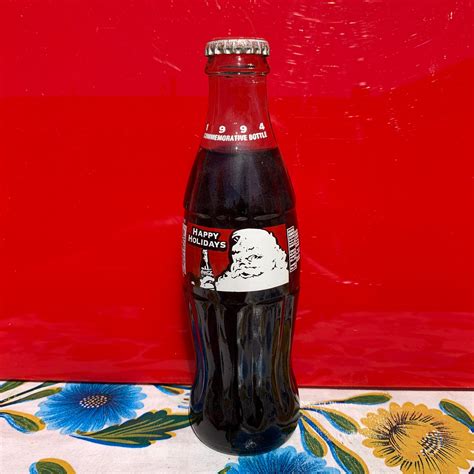 Coca Cola 1994 Christmas Commemorative Bottle Unopened Etsy