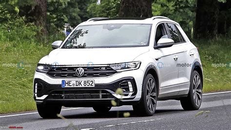 Volkswagen T Roc Facelift Spotted Undisguised Team Bhp