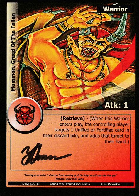 Mammon Fallen Angel Of Greed Legions Toolbox