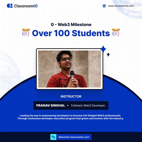 Our First Customer To Hit 100 Students