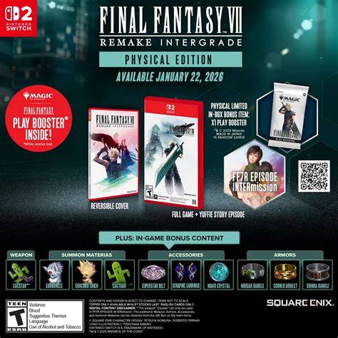 Ff7 Remake Sannonce Gigantesque Sur Nintendo Switch 2 Vous Nêtes Pas