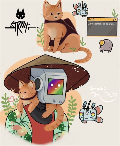 Stray Fanart Stray Strayart Straygame In 2023 Kitty Games Robot