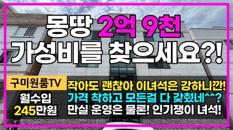 수익형부동산 2억9천 말씀드리고 시작합니다 선호도 좋은 임대료와 위치 작아도 괜찮아 이녀석은 이 동네에서 강한 녀석이