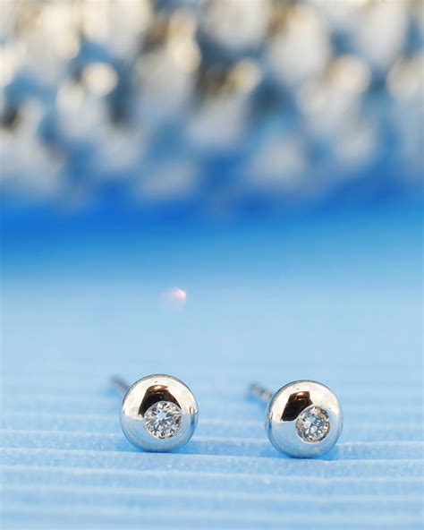 თეთრი ოქროს საყურეები 18k Precious Crafts