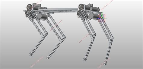 四足机器人机构及其控制系统的设计 含CAD装配图 SolidWorks三维图 机械 毕业设计论文网
