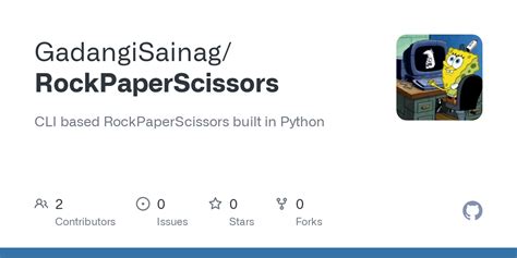Github Gadangisainagrockpaperscissors Cli Based Rockpaperscissors Built In Python