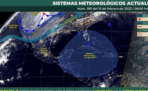 Clima En México Frente No 33 Provocará Lluvias Y Heladas