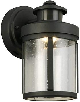 Hampton Bay Black Motion Sensor Outdoor Integrated Led