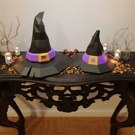 3d Witch Hat Template Etsy