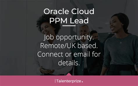 Talenterprize On Linkedin Oracle Oraclejobs Oraclecloud Oracleppm
