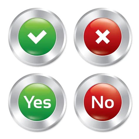 yes no buttons
