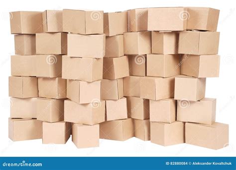 Stacked Cardboard Boxes Stock Photography CartoonDealer 82880084