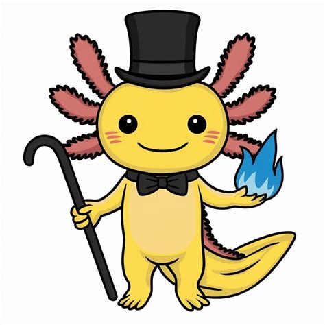 I Asked Ai To Draw Bill Cipher From Gravity Falls As An Axolotl And