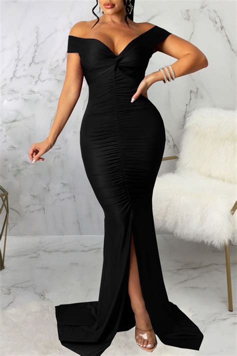 Wholesale Burgundy Sexy Elegant Solid Patchwork Slit Fold V Neck
