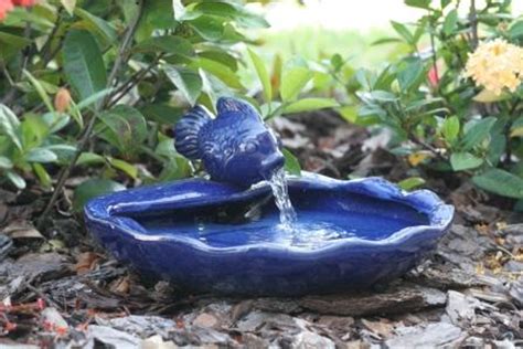 Smart Solar Ceramic Koi Fountain Solar Water Fountain