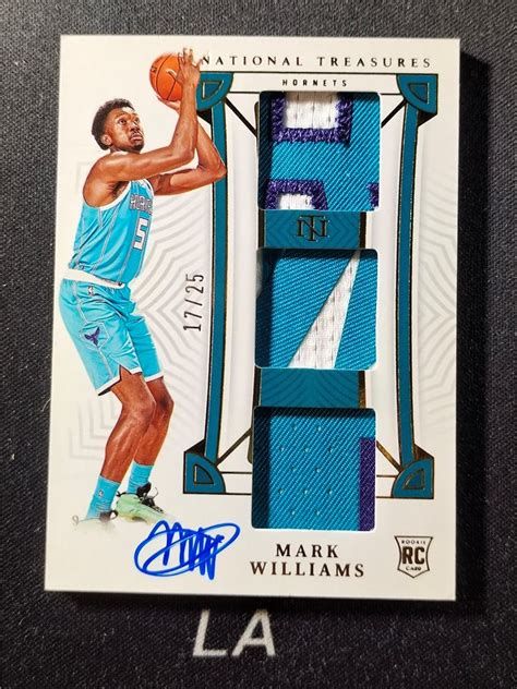 【la拍卖】22 23 Panini National Treasures Mark Williams 国宝 新秀rc 马克 威廉姆斯 黄蜂队