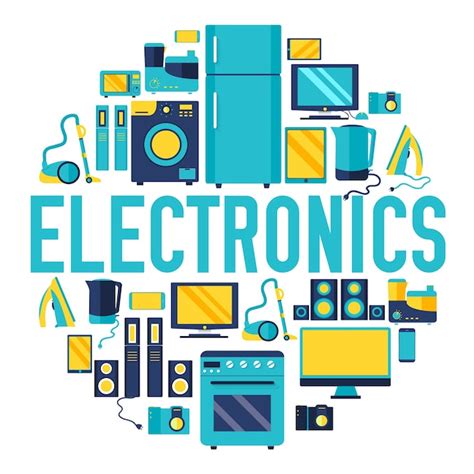 Premium Vector Home Electronics Appliances Circle Infographics