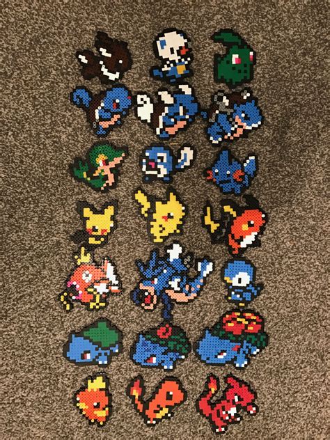 Pokémon Hama Beads Perler Bead Patterns Perler Beads Perler Creations