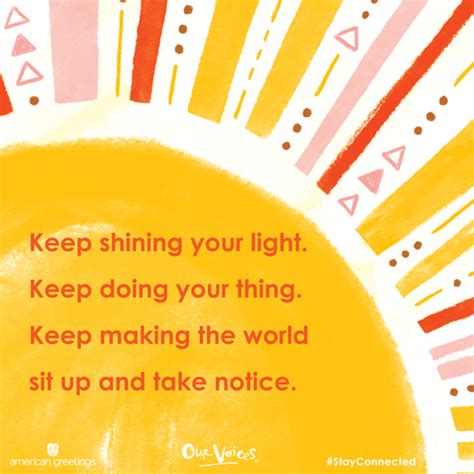 Keep Shining Your Light Postcard Encouragement ECard Blue