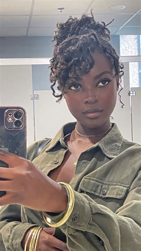 Microlocs Updo Natural Hair Styles Hair Styles Short Locs Hairstyles