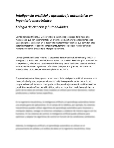 SOLUTION Inteligencia Artificial Y Aprendizaje Autom Tico En Ingenier